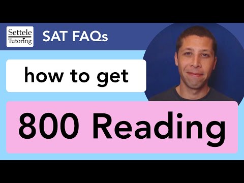 How to get 800 Reading on the SAT
