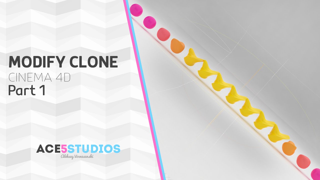 Modify Clone Mograph effector tutorial Cinema4D