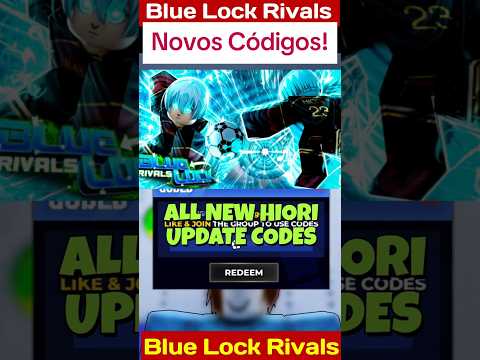 HIORI! Novos códigos Blue Lock Rivals - códigos Bloqueio Azul Rivais! Todos os códigos novos!