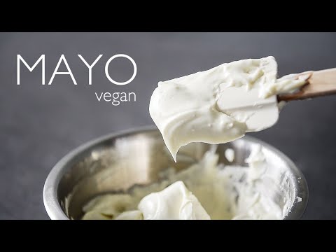 THICK vegan Mayo Recipe made from CHICKPEAS (aquafaba)!