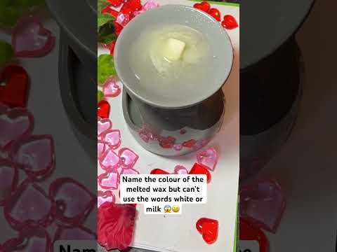Can you name the melted wax colour at the end? It’s hard to avoid those words right? #satisfying