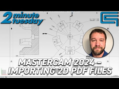 Mastercam 2024 β Importing 2D PDF Files