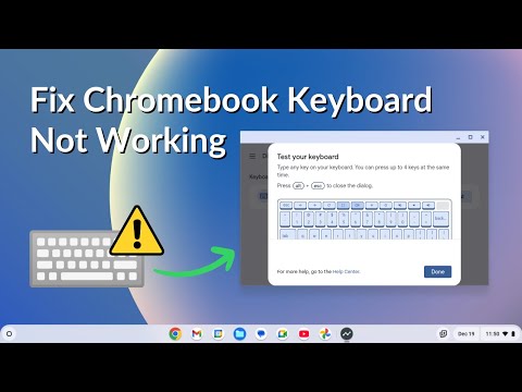 How to Fix Chromebook Keyboard Not Working
