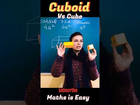 Difference Between Cube and Cuboid🔥 #shorts #youtubeshorts #trending #short #class10 #cube #cuboid