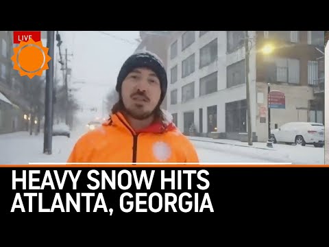 Live from Atlanta Georgia as Heavy Snow Hits