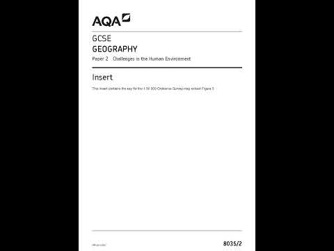 2023 AQA GCSE GEOGRAPHY INSERT PAPER 2