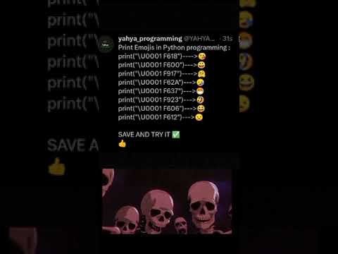 Print Emojis in python Programming it's very easy  #programming  #youtubeshorts  #shorts  #python