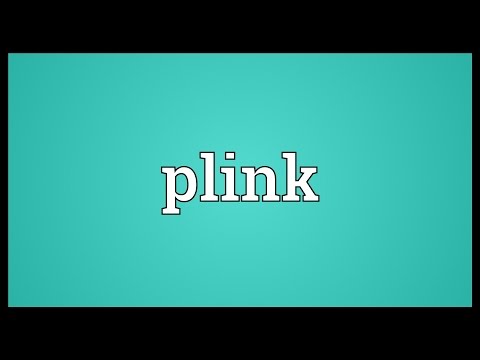 Plink Meaning