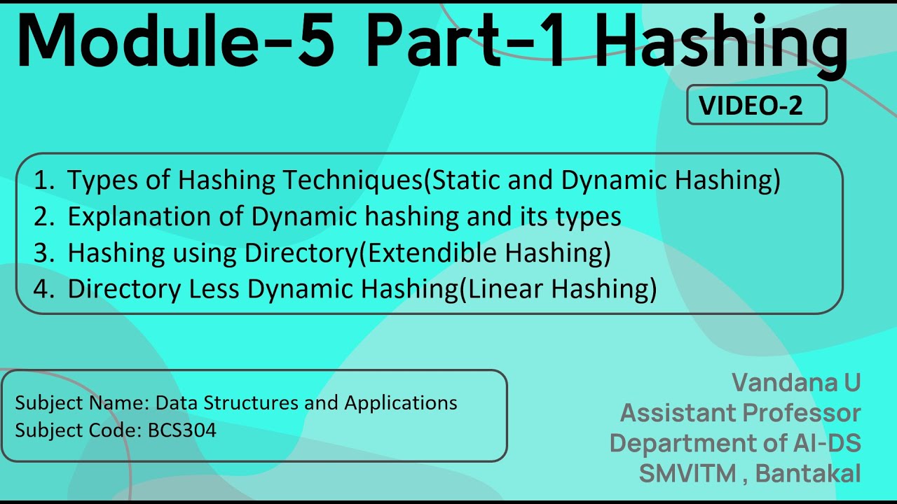 Understanding Static and Dynamic Hashing Techniques in Data Structures ... Understanding Static and Dynamic Hashing Techniques in Data Structures ...
