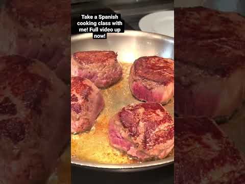 Take a #spanish #cookingclass with me! #steak
