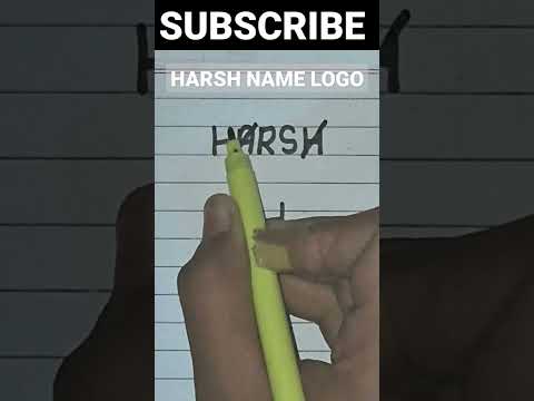 HARSH NAME LOGO || LOGO_MAKER_0001 || #shorts #viralshort