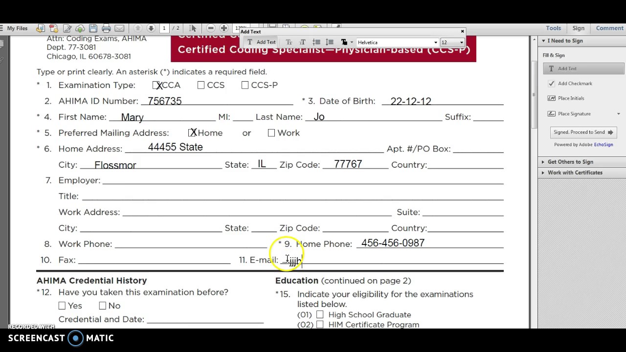 CCA Application Process
