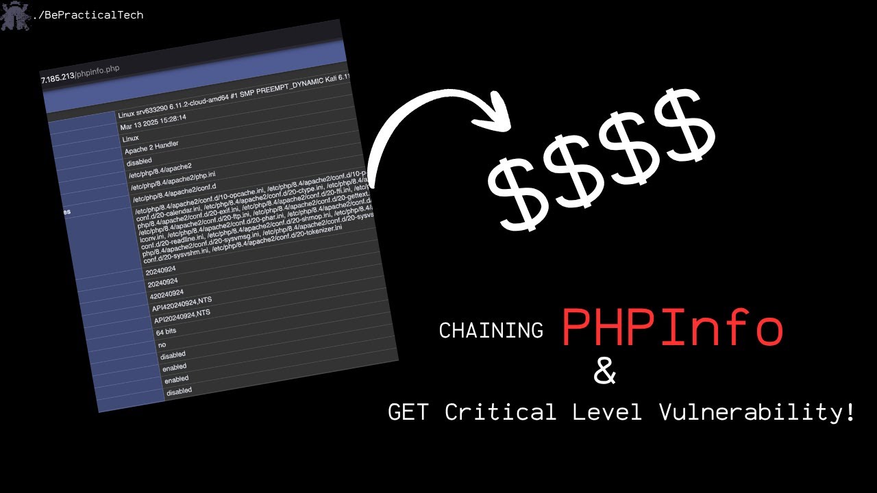 Chaining phpinfo.php With This Misconfiguration Can Earn You $$$$