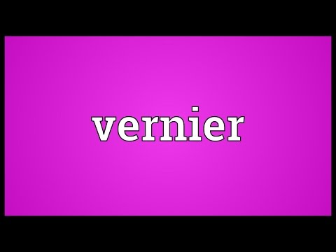 Vernier Meaning