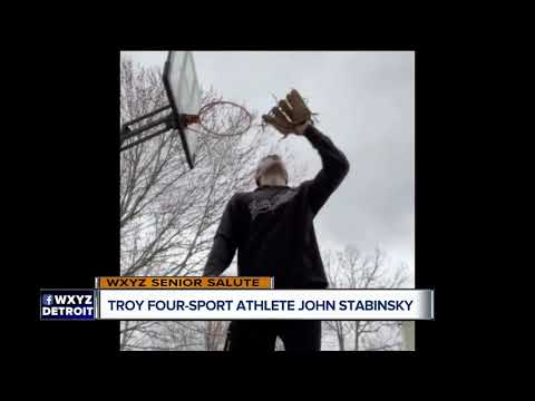 WXYZ Senior Salute: Troy four-sport athlete John Stabinsky