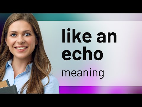 Understanding the Phrase "Like an Echo"