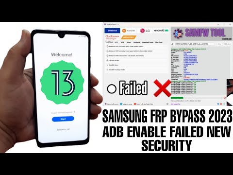 Samsung FRP Bypass 2023 ADB Enable Fail | Android 13 FRP | SamFw FRP Tool v4.9 Update SamFw Tool