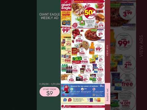 Giant Eagle Weekly Ad (1/25/24 – 1/31/24) – Your Guide to Savings! 💰🛍️