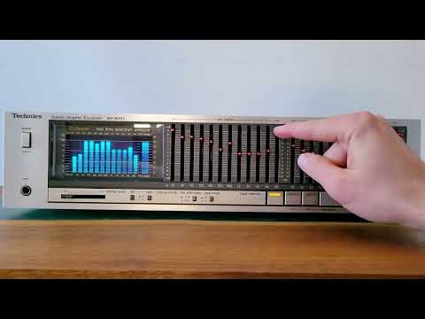 Technics SH 8055 Stereo Graphic Equalizer 12 Band/CH Vintage | Reverb