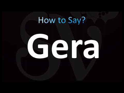 How to Pronounce Gera (BIBLE)