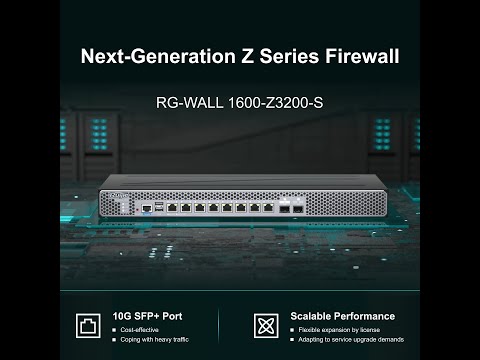RG-WALL 1600-Z3200-S Ruijie “Z” Series New-generation Firewall Training by Shwe La Wunn