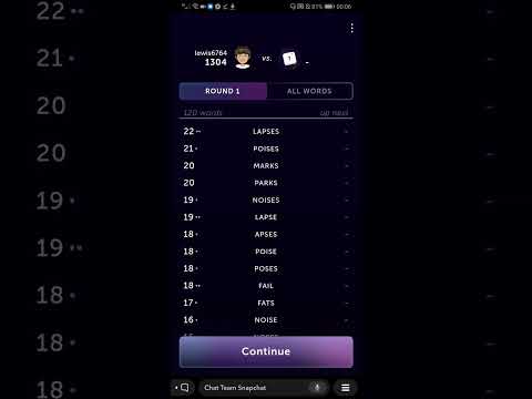 Word Blitz | 120 Words | Round 1 vs Random 23/11/22