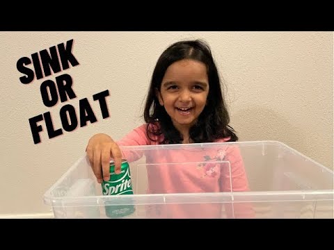 Sink Or Float Experiment with Ria I Rhymes with Ria