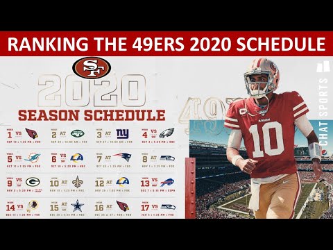 49ers Schedule 2020: Ranking The 49ers Full Schedule From Easiest To Hardest According To Las Vegas