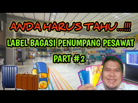 LABEL BAGASI PENUMPANG PESAWAT #2