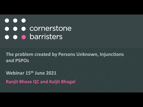 The problem created by Persons Unknown, Injunctions and PSPOs
