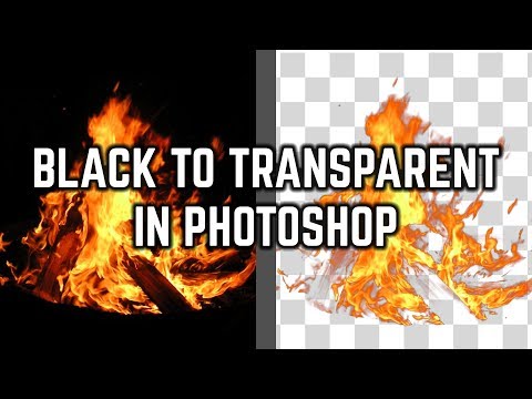 How To Change Black To Transparent PNG In Photoshop