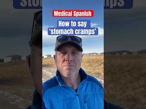 How to say “stomach cramps” in Spanish #learnspanishwords #spanishlesson