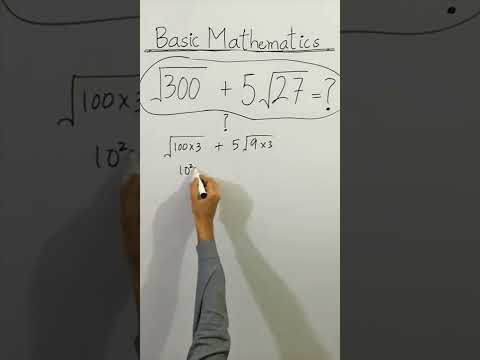 😳 CLEAN BASIC MATHEMATICS √300+5√27=? Added Buggy Square Root NO ONE CAN SOLVE! #Shorts