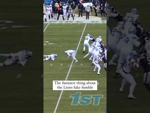 The funniest part about this fake fumble touchdown! #shorts #nfl #lions #bears