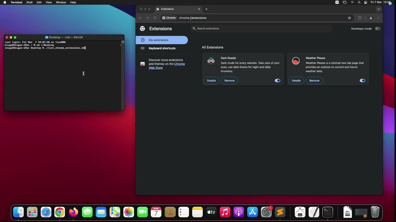 List Installed Google Chrome Extensions (MacOS Script) - vsociety