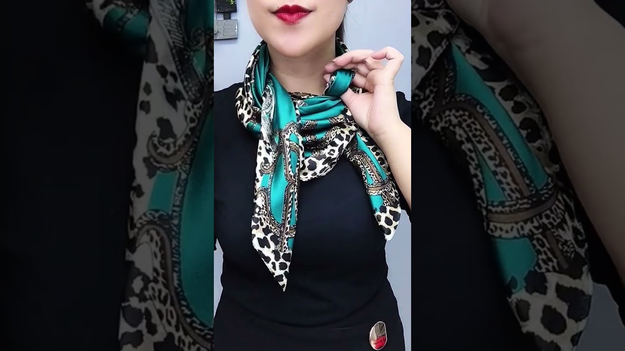 Easy Stylish Scarf Tie Methods #shorts #scarf #scarfwearing