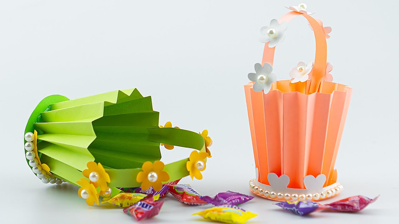 Paper Baskets DIY | How to make Paper Easter Basket | Easter Baskets Ideas