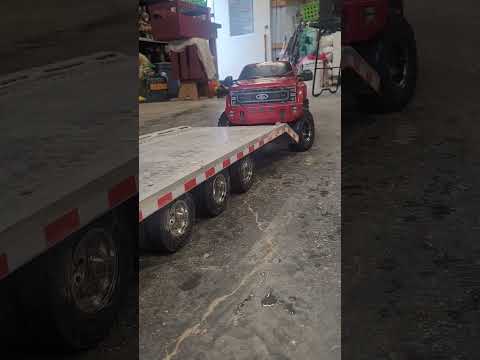 cen racing f450 red platinum loading on custom gooseneck