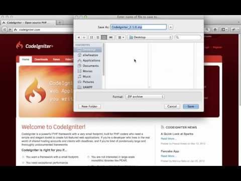Downloading and Installing CodeIgniter