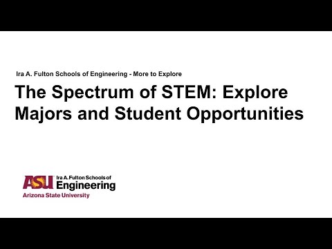 The Spectrum of STEM: Explore Majors and Student Opportunities