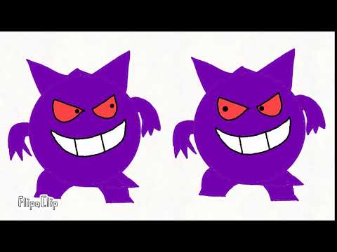 Gastly Evolution Line Animation