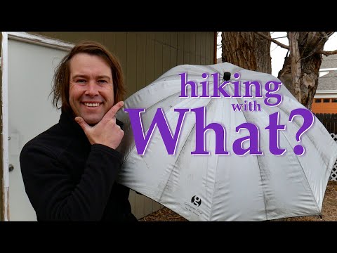 Hiking Umbrella (low key my favorite backpacking gear)