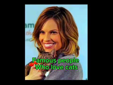 Famous people who love cats