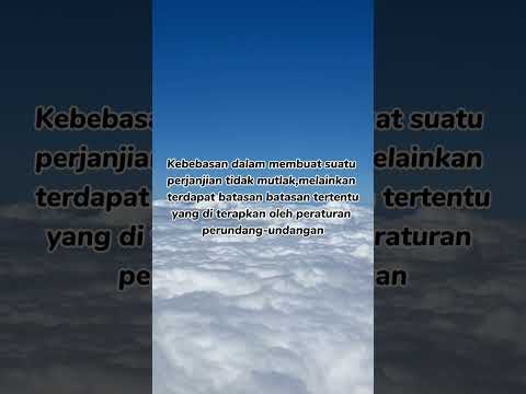 Pasal 1338 KUH PERDATA | 26 AGUSTUS 2023