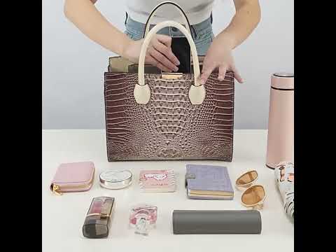 Guangzhou Wholesale Crocodile Print Tote Bag Large Capacity