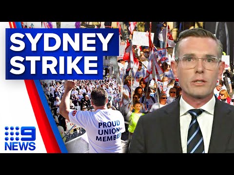 Hundreds of public sector workers walks off the job, despite pay rise offer | 9 News Australia