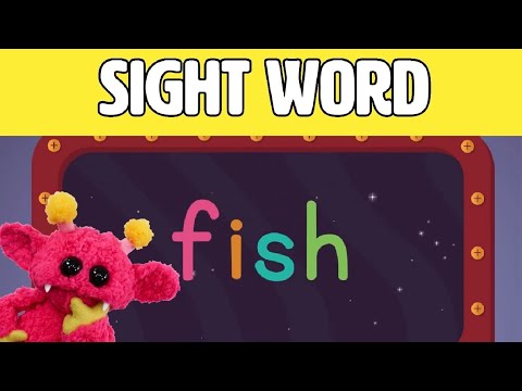 FISH - Let's Learn the Sight Word FISH with Hubble the Alien! | Nimalz Kidz! Songs and Fun!
