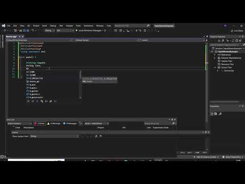 Input stream in C++