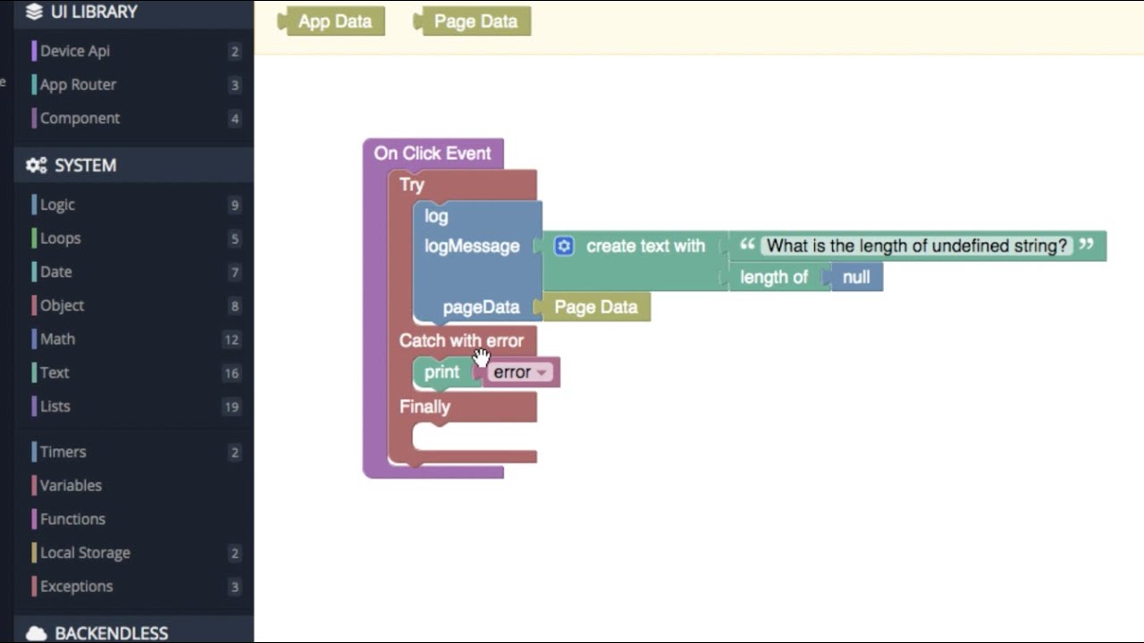 Codeless Programming: About Error Handling