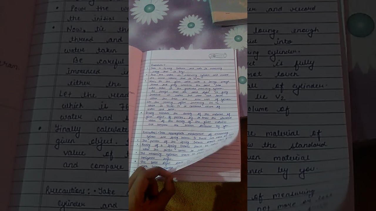 determining the density of a solid. CBSE class 9th practial.